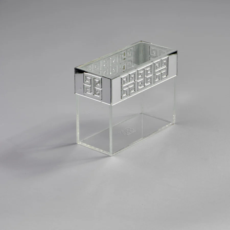 Zee Designs Plexi Glass Greek Key Narrow Stand – Deco Housewares